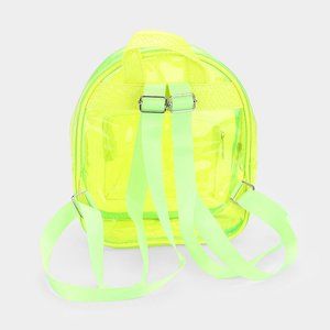 Bluetagfashion | Bags | Neon Clear Mini Backpack Bag | Poshmark